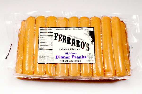 Ferraro's 5lb Dinner Franks $19.99 – The Meat King