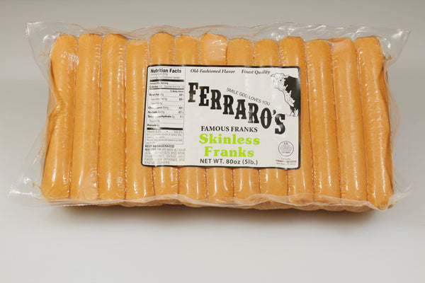 Ferraro's 5lb Skinless Franks $19.99 – The Meat King
